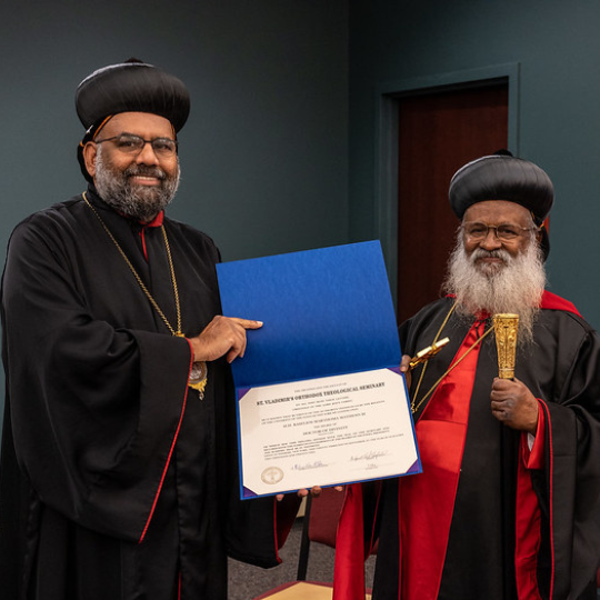 His Holiness Honored at St. Vladimir's Seminary